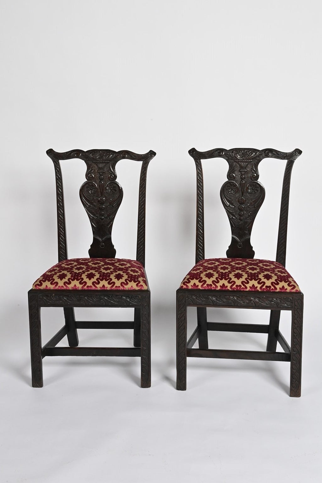 Scottish Carved Chippendale Side Chairs – Chairman Antiques